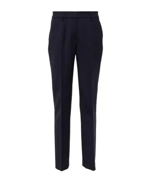Gabriela Hearst Wool High-waisted Trousers - Blue