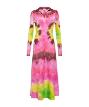 Gabriela Hearst Tie-dye Midi Dress - Pink