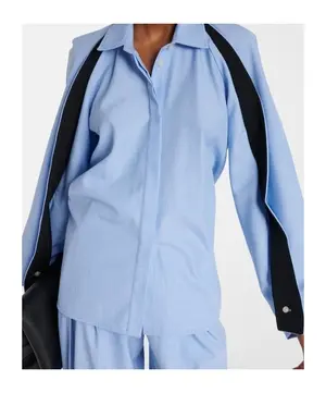 Victoria Beckham Shawl Virgin Wool Shirt