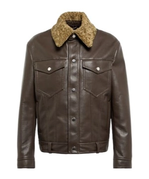 Nanushka Leather Jacket - Brown