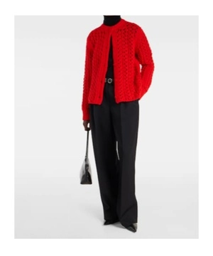 JIL SANDER Open-knit Wool Cardigan