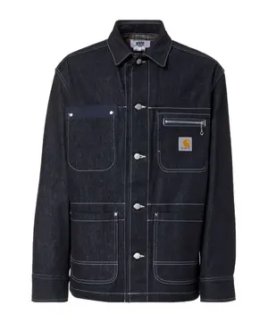 Junya Watanabe X Carhartt Long-sleeved Denim Jacket - Black