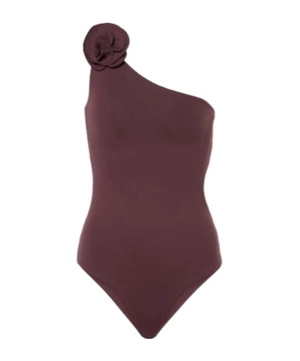 Magda Butrym Floral-appliqué Swimsuit - Red