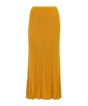Gabriela Hearst Knitted Midi Skirt - Orange