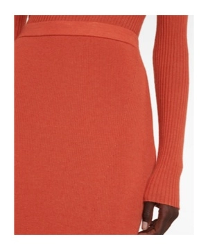 Gabriela Hearst Epper Ribbed Knit High-waisted Midi Skirt