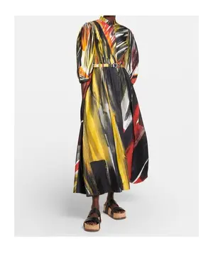 Gabriela Hearst Dexter Print Silk Maxi Dress