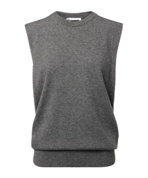 JIL SANDER Cashmere Sweater Vest - Black