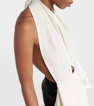 Victoria Beckham Cut-out Halterneck Gown