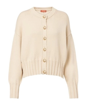 Altuzarra Cotton And Silk-blend Cardigan - Nude