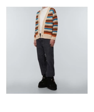 Alanui Dancing Light Crocheted Wool-blend Cardigan