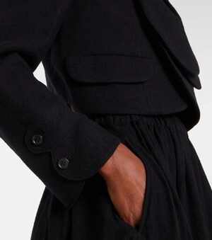 Comme Des Garçons Cropped Wool Jacket