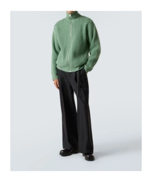 JIL SANDER Wool Zip-up Cardigan