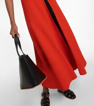 Gabriela Hearst Luz Wool Crepe Midi Dress