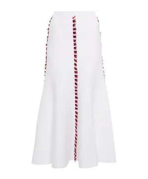 Gabriela Hearst High-waisted Midi Skirt - White