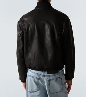 FRAME Zip-front Leather Jacket