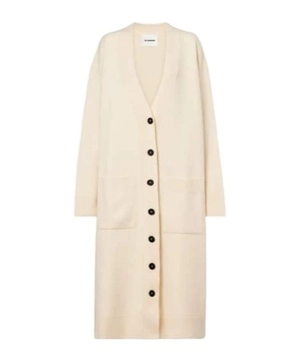 JIL SANDER Wool Cardigan - Nude