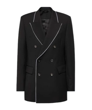 WALES BONNER Rise Double-breasted Wool Blazer