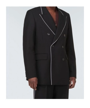 WALES BONNER Rise Double-breasted Wool Blazer