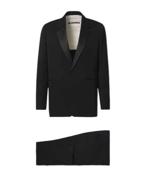 JIL SANDER Satin-trimmed Wool Blazer