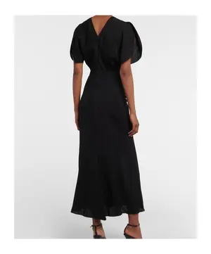 Victoria Beckham Short-sleeved Crepe Dress