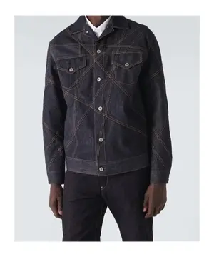 Junya Watanabe Button-down Long-sleeved Denim Jacket