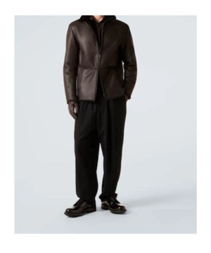 Giorgio Armani Shearling-lined Leather Jacket