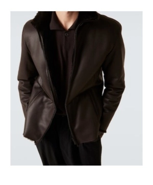 Giorgio Armani Shearling-lined Leather Jacket