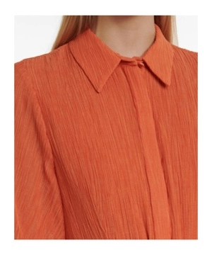 Gabriela Hearst Andy Pleated Cotton And Silk Shirt Midi Dress