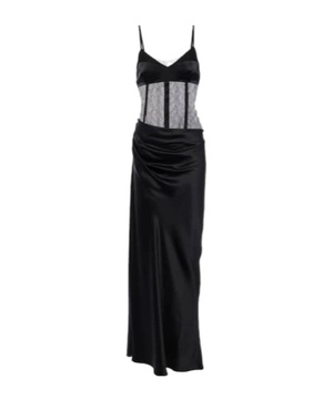 SIR. Dunya Draped Silk Satin Gown