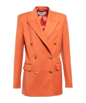 Gabriela Hearst Logo Blazer - Orange