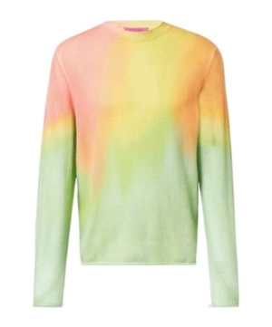 THE ELDER STATESMAN Crew Neck Knit Sweater - Multicolor