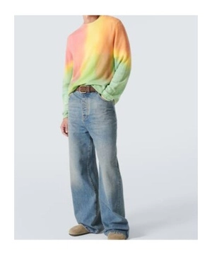 THE ELDER STATESMAN Crew Neck Knit Sweater