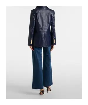 Veronica Beard Vega Leather Blazer