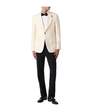LARDINI Single-breasted Virgin Wool Blazer