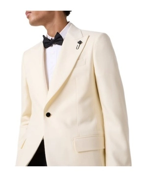LARDINI Single-breasted Virgin Wool Blazer