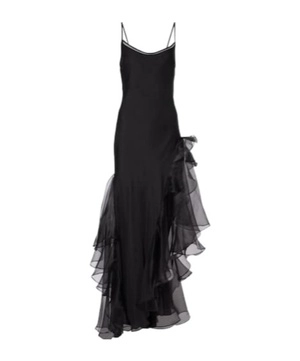 SIR. Ruffled Dress - Black