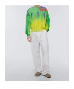 THE ELDER STATESMAN Dreamscape Cotton-blend Sweater