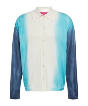 THE ELDER STATESMAN Knitted Cardigan - Blue