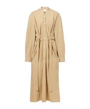 LEMAIRE Belted Shirt Dress - Nude