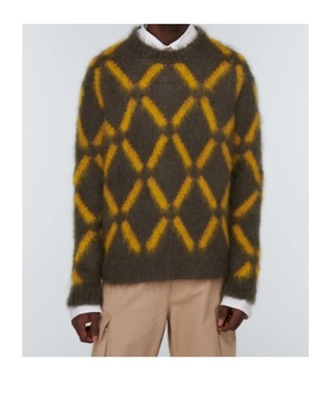 Marni Intarsia Mohair-blend Sweater