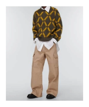 Marni Intarsia Mohair-blend Sweater
