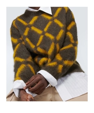 Marni Intarsia Mohair-blend Sweater