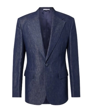 Gabriela Hearst Cotton And Linen Blazer - Blue