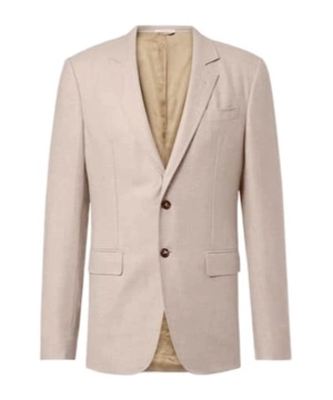 Gabriela Hearst Irving Wool And Cashmere Flannel Suit Jacket - Nude