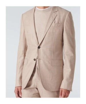 Gabriela Hearst Irving Wool And Cashmere Flannel Suit Jacket