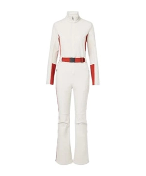 YVES SALOMON Belted Ski Suit - White