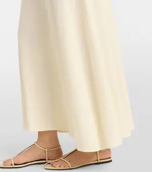 JIL SANDER Layered Crêpe Maxi Dress