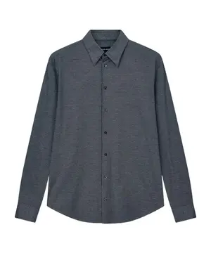 Giorgio Armani Geometric-print Long-sleeve Shirt