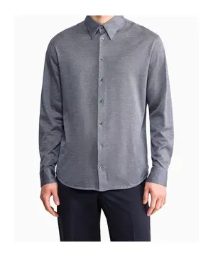 Giorgio Armani Geometric-print Long-sleeve Shirt
