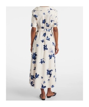 Altuzarra Floral Cotton-blend Midi Dress - White
